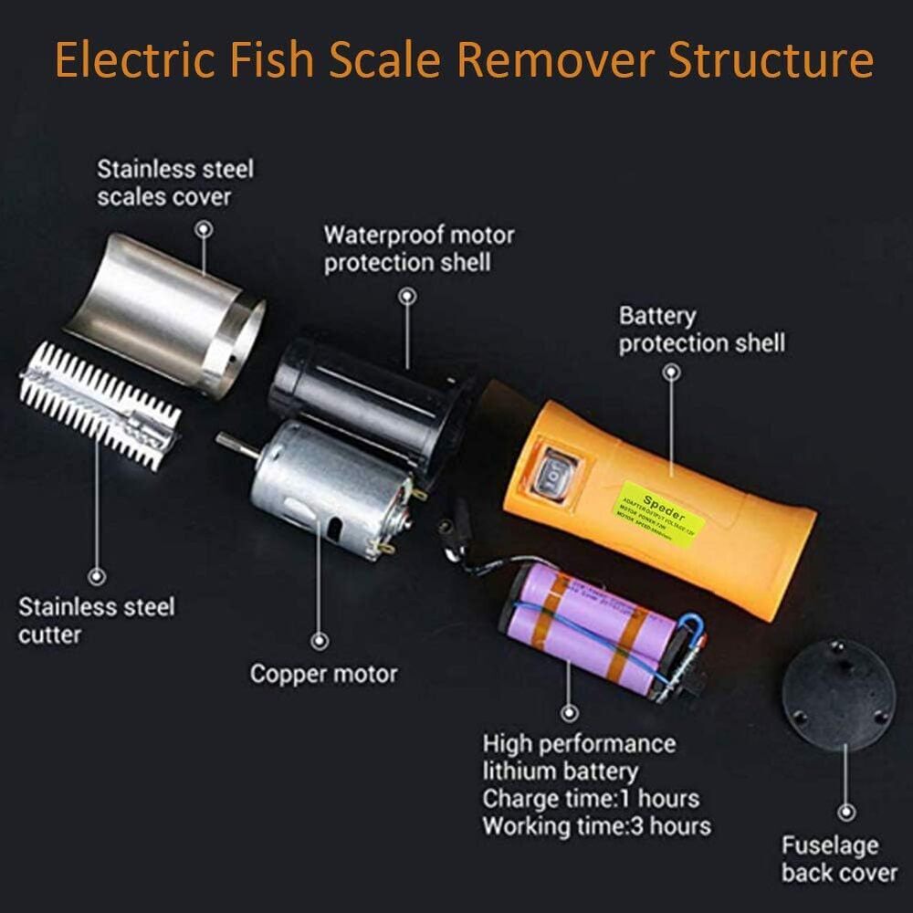 Upgraded Electric Fish Scale Scraper – FishersTribe.com