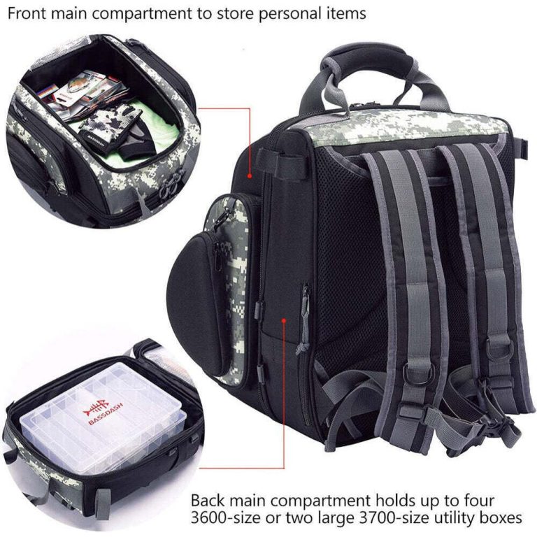 Ergonomic Fishing Tackle Backpack With Four 3600-Size Trays ...