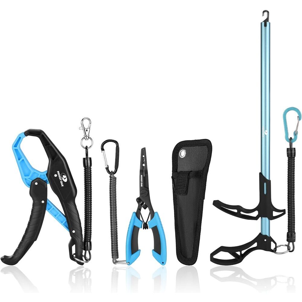Essential 3PC Fishing Tools Kit: Durable Pliers, Handy Hook Remover ...