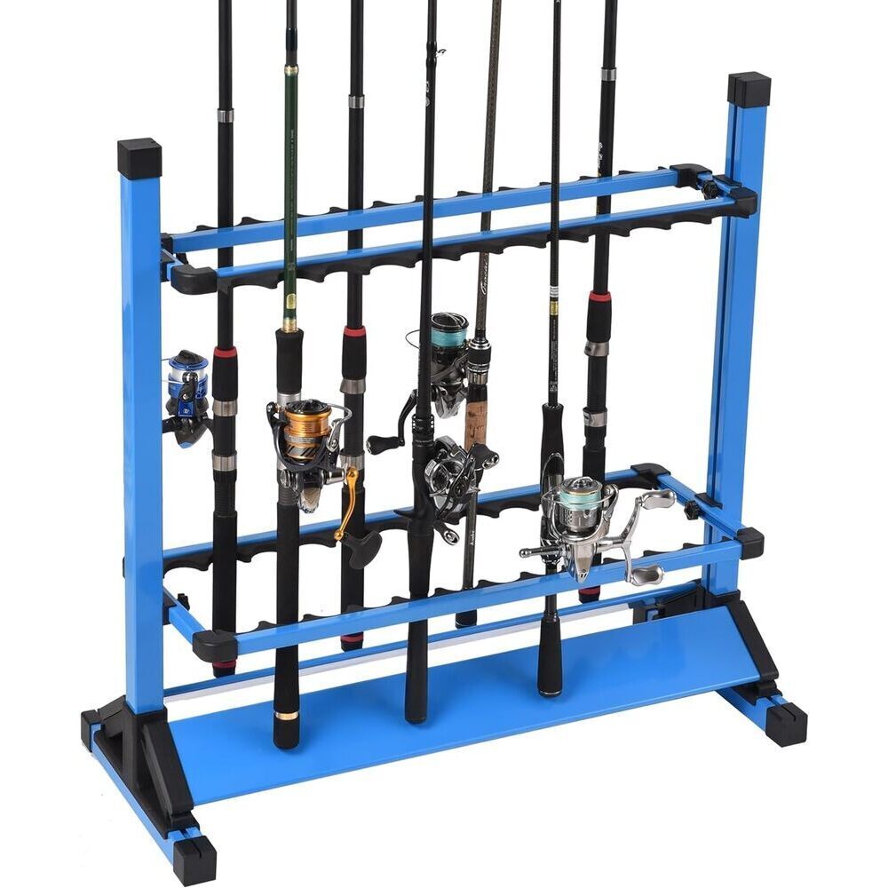 Robust & durable 24-Slot Fishing Rod Rack – FishersTribe.com