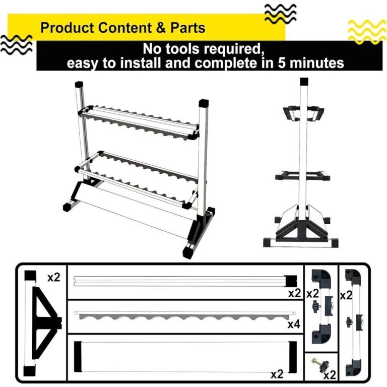 Robust & durable 24-Slot Fishing Rod Rack – FishersTribe.com