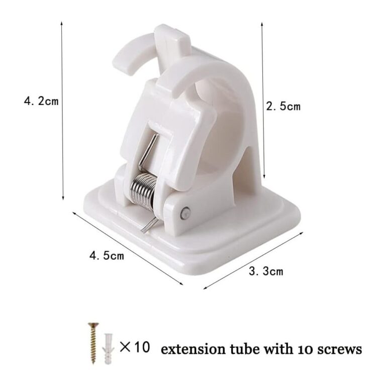 10Pcs Wall-Mounted Fishing Rod Clips with Screws for Easy Storage and ...