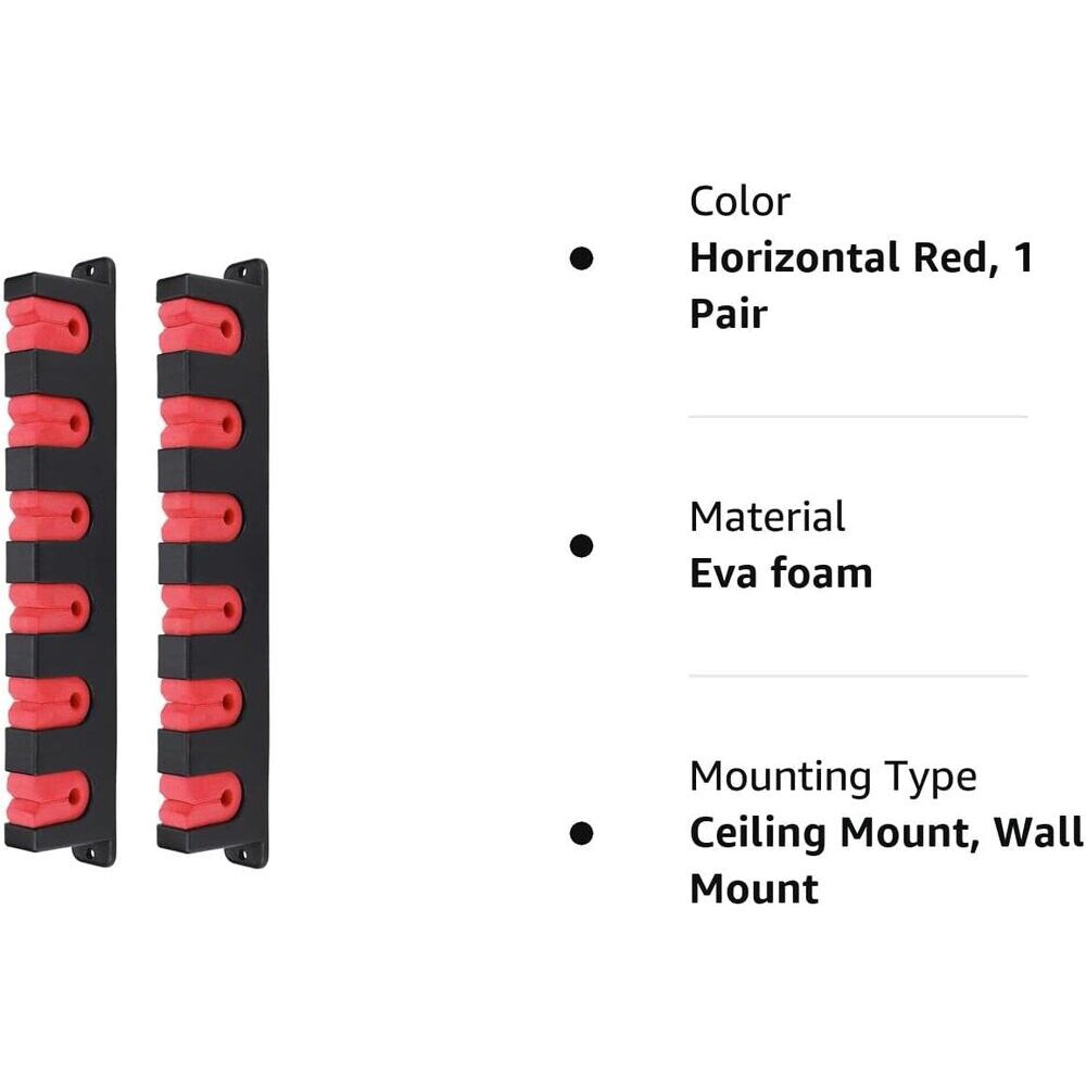 Wall-Mounted 6-Rod Fishing Rack: Compact & Space-Efficient ...