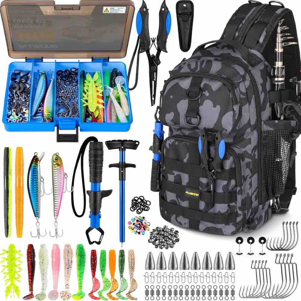 Heavy-Duty Waterproof Fishing Backpack – Includes 3600 Tackle Trays ...